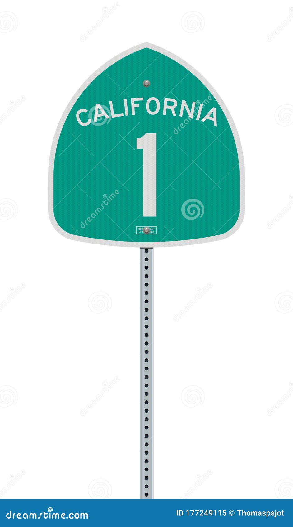 California State Highway Road Sign Stock Vector - Illustration of ...