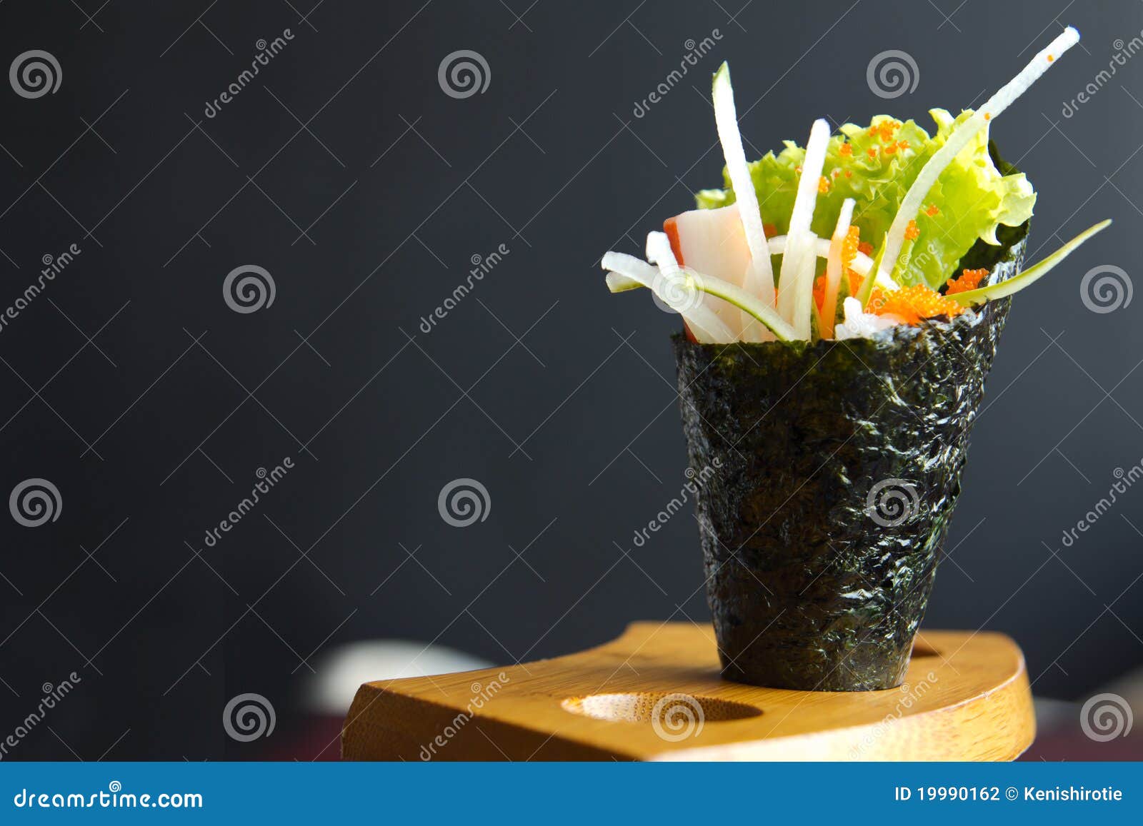 California Hand Roll Sushi Set : Shrimp Tempura And Crispy Tuna Skin ...