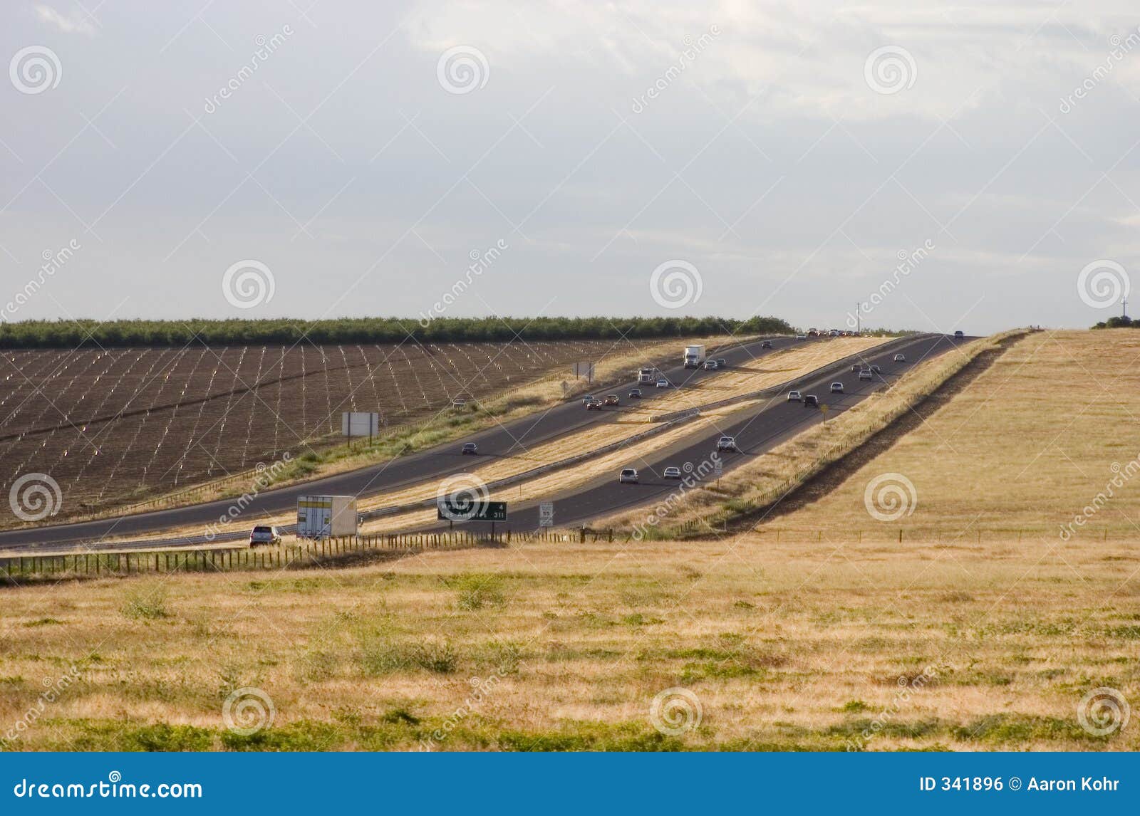 California Highway 5 stock photo. Image of trucking, road - 341896