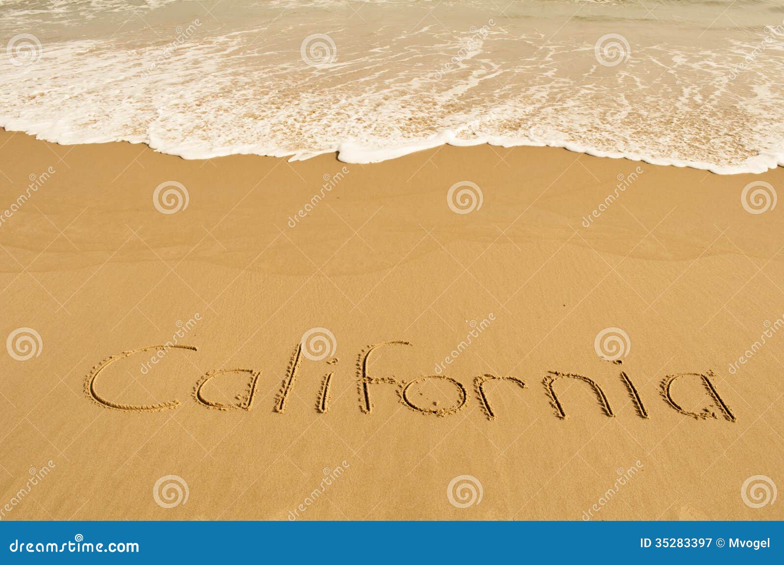 The Word California And Some Lifeguard Towers In Venice Beach At Stock ...