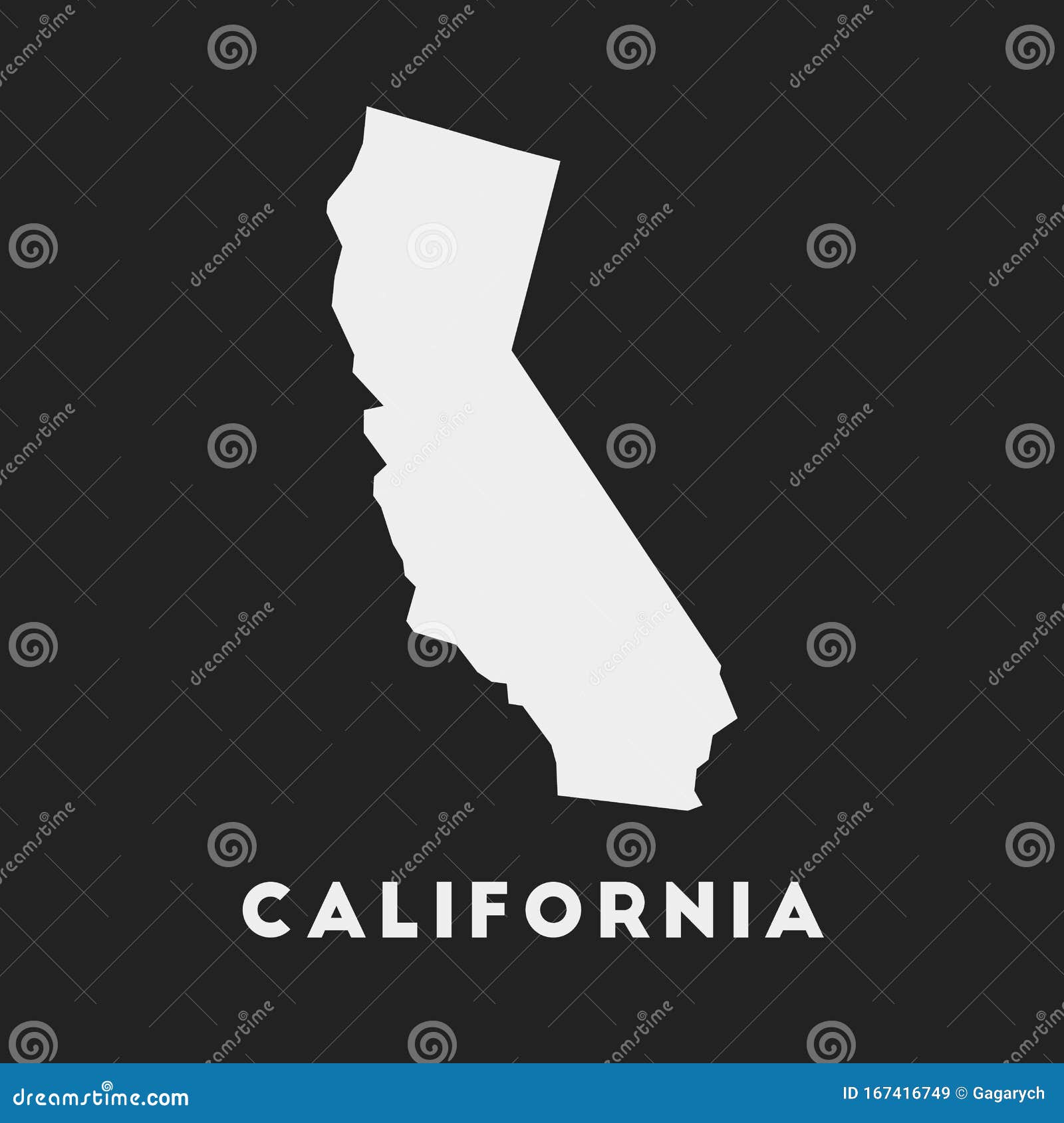 California icon. stock vector. Illustration of beauty - 167416749