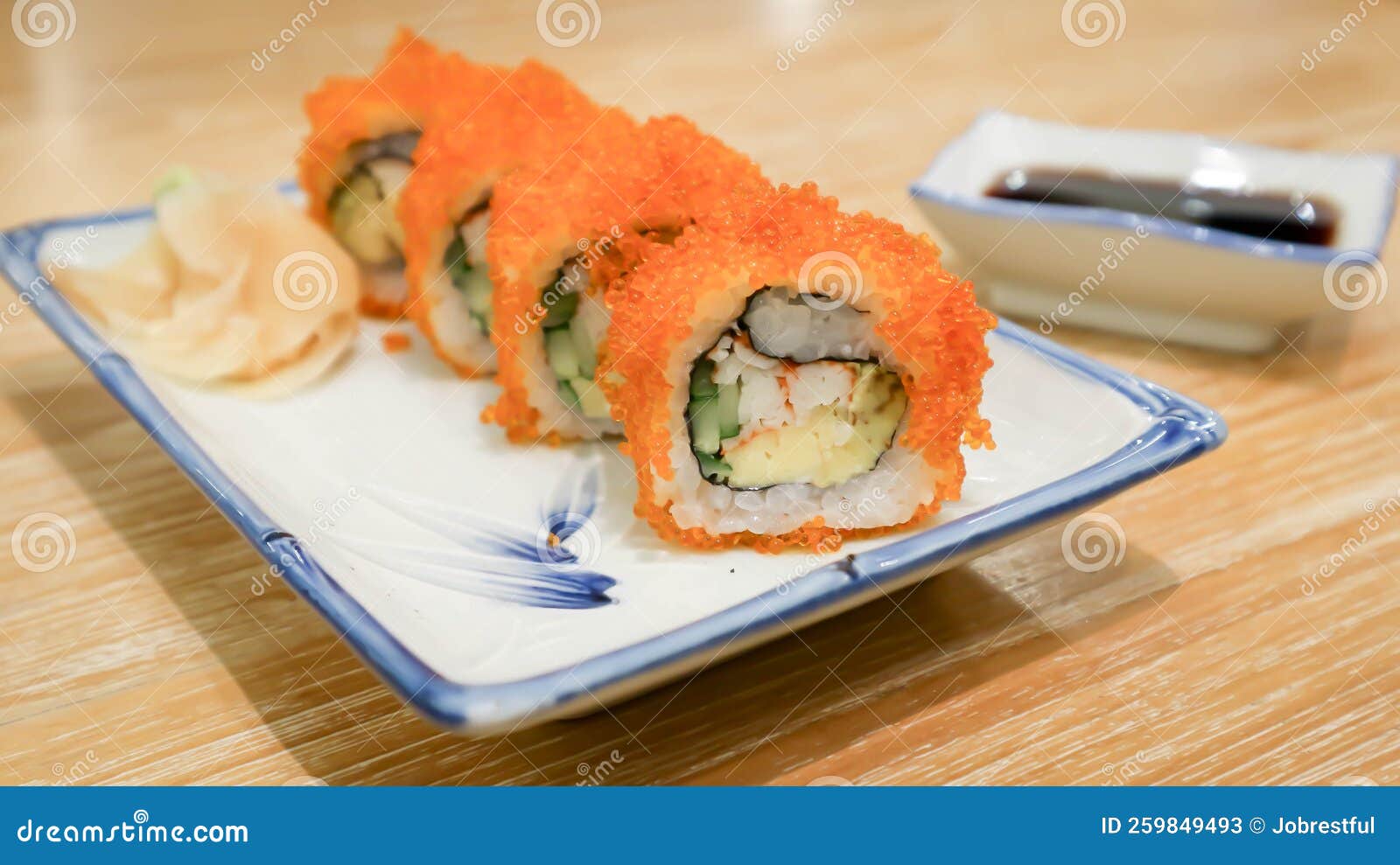 California Maki , Japanese Rolls or Rice Rolls Stock Image - Image of ...