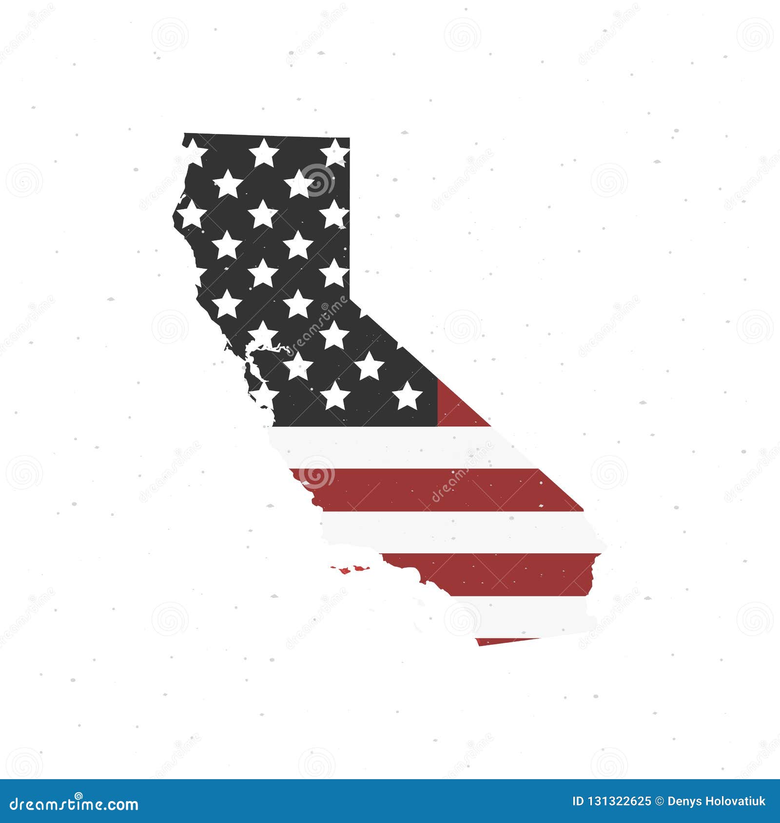 California Map Icon. Vector Illustration Stock Vector - Illustration of ...