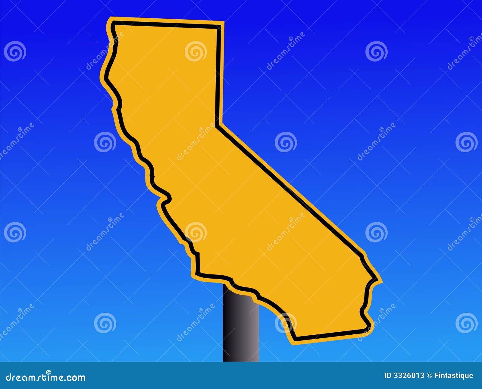 California Map Warning Sign Stock Vector - Illustration of beware ...