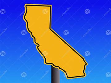 California Map Warning Sign Stock Vector - Illustration of beware ...