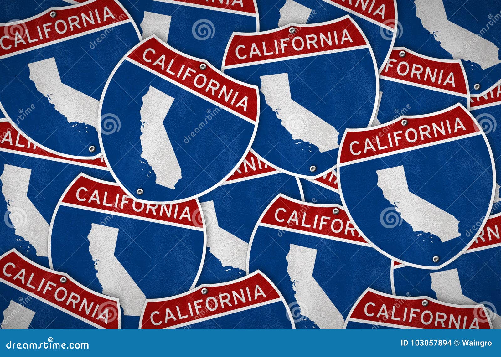 California road sign stock illustration. Illustration of highway ...