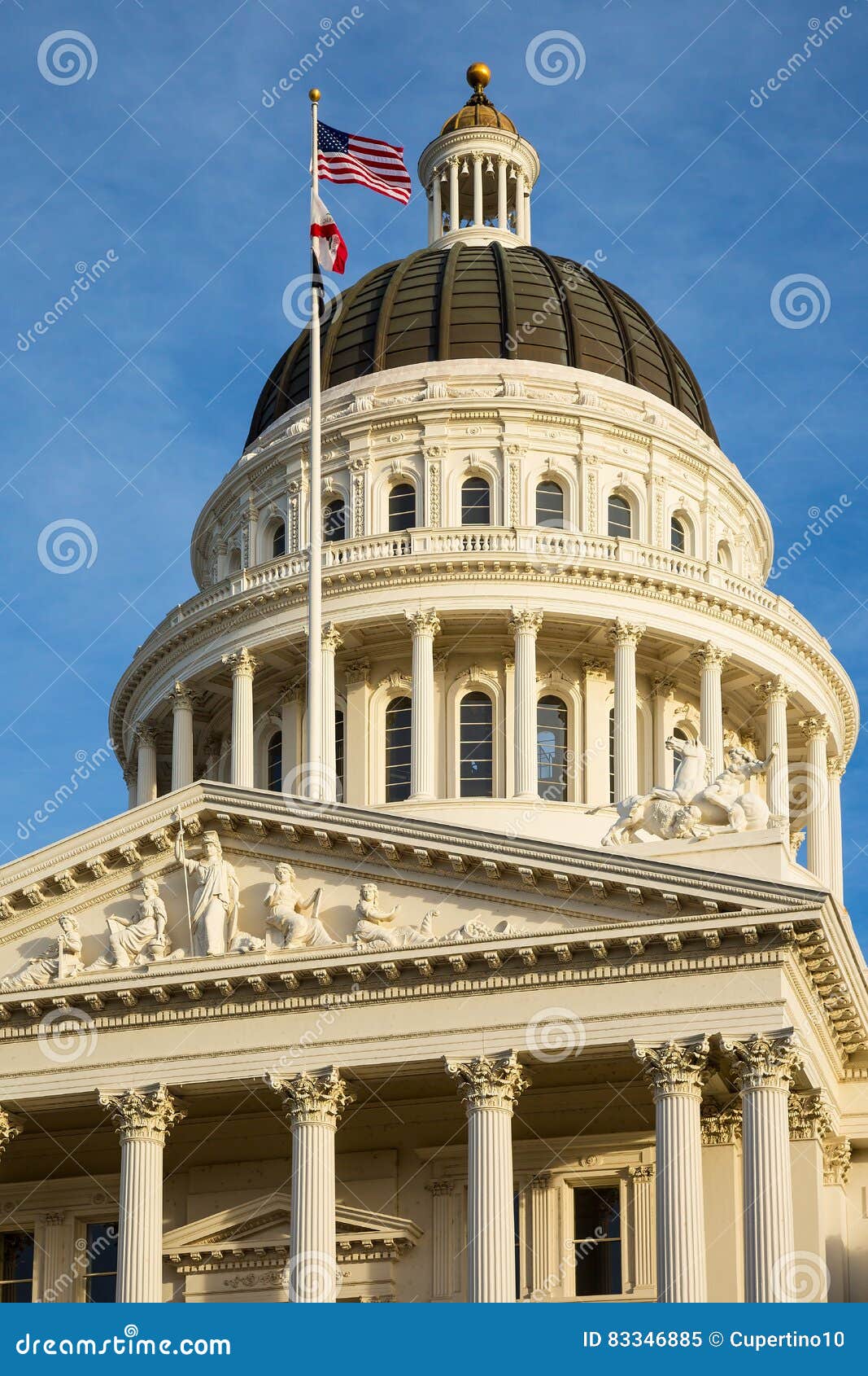 California state capitol stock image. Image of america - 83346885