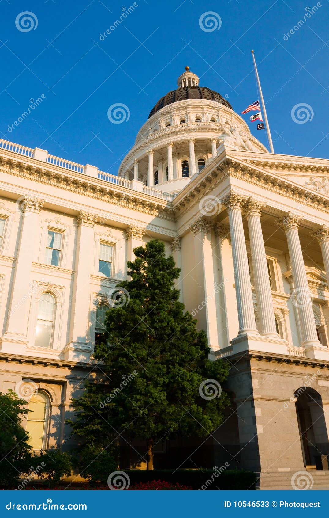 California State Capitol at Sunset Stock Image - Image of bureaucracy ...