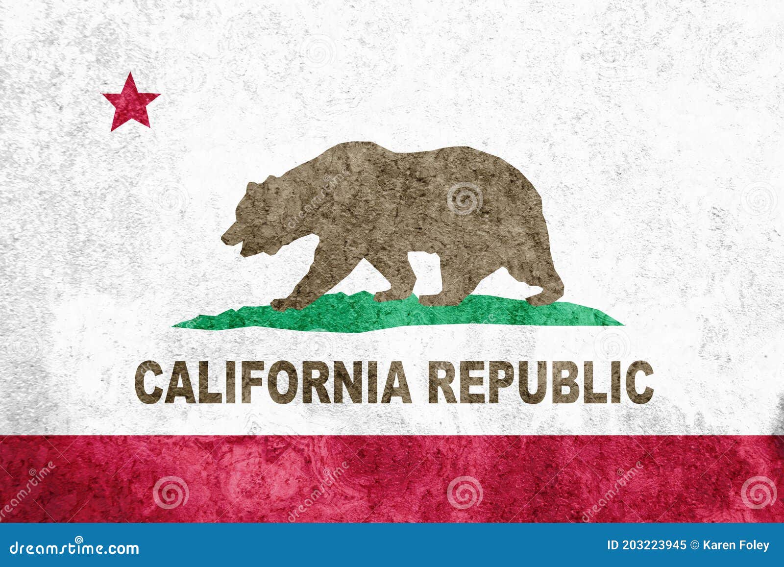 California State Flag stock illustration. Illustration of artisan ...