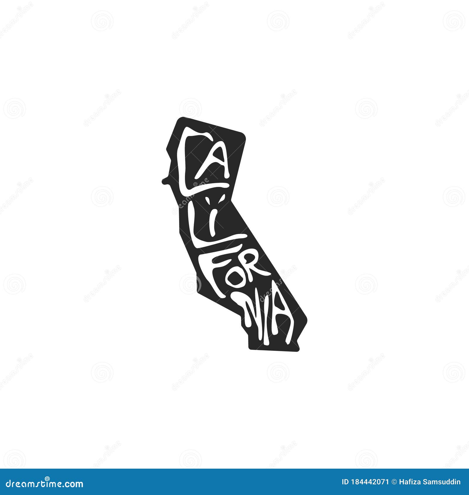 California State Map. Vector Illustration Decorative Background Design ...