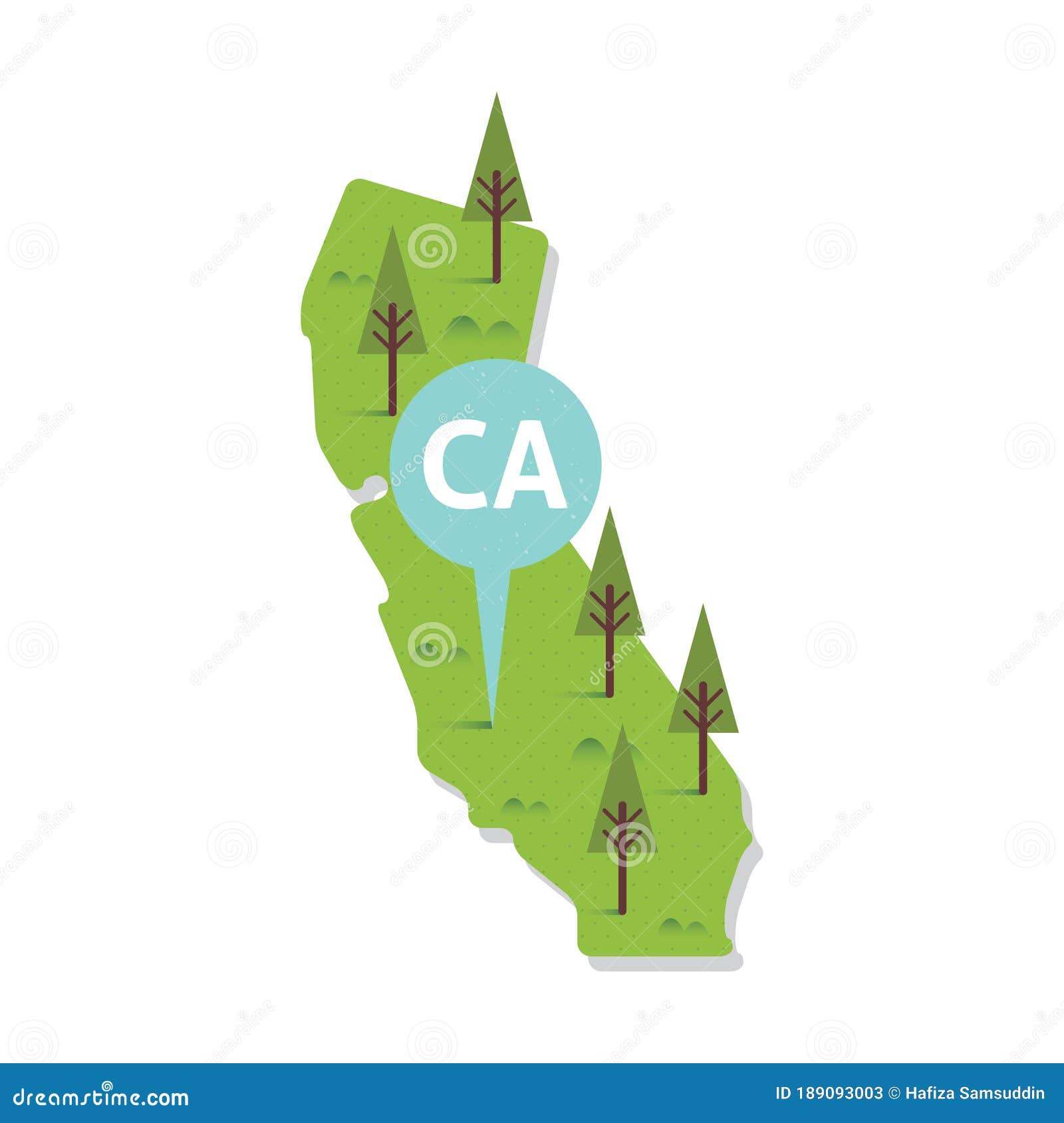 California State Map. Vector Illustration Decorative Design Stock ...
