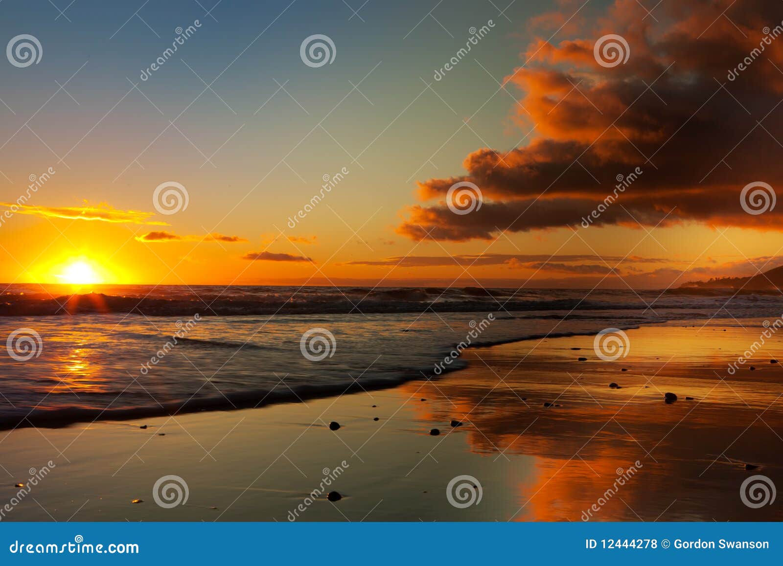 California Sunset stock photo. Image of color, backgrounds - 12444278