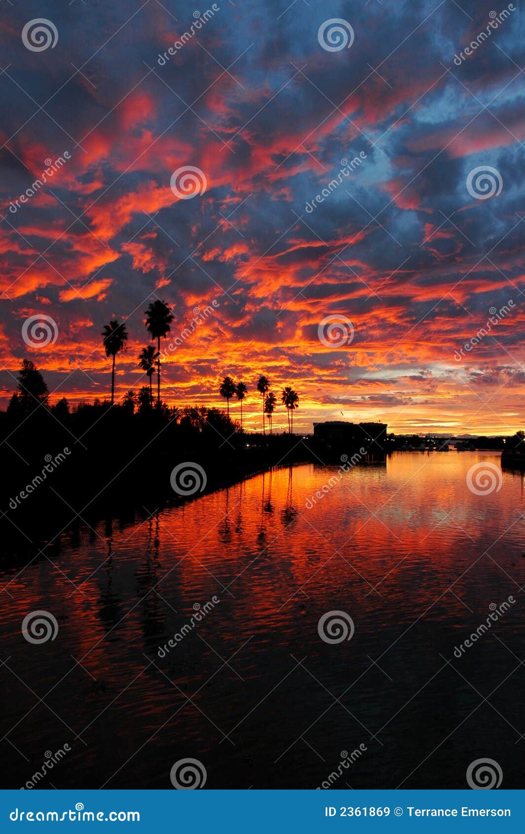 Sunset Reflection In Winter At Great Salt Lake, By The Historic Saltair ...
