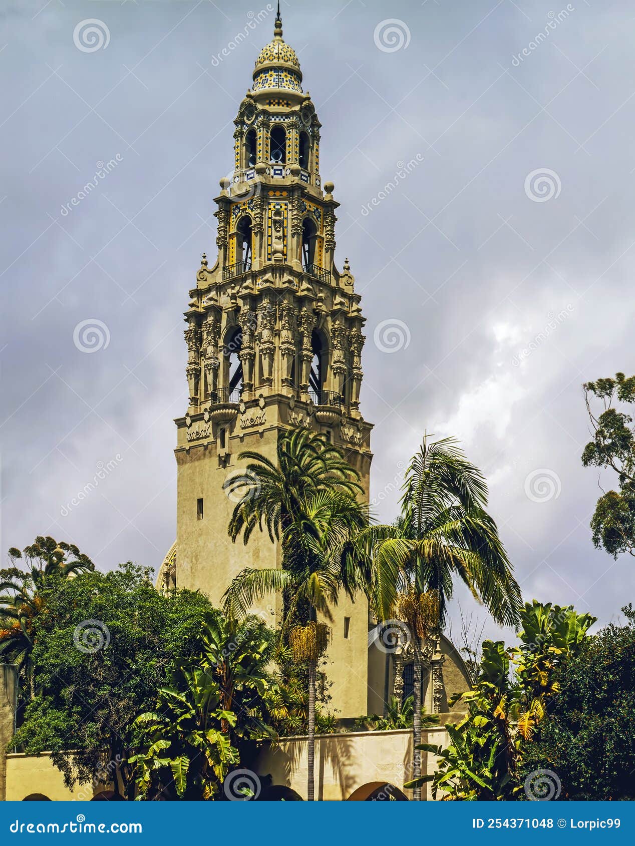 California Tower, San Diego Stock Photo - Image of alants, balboa ...