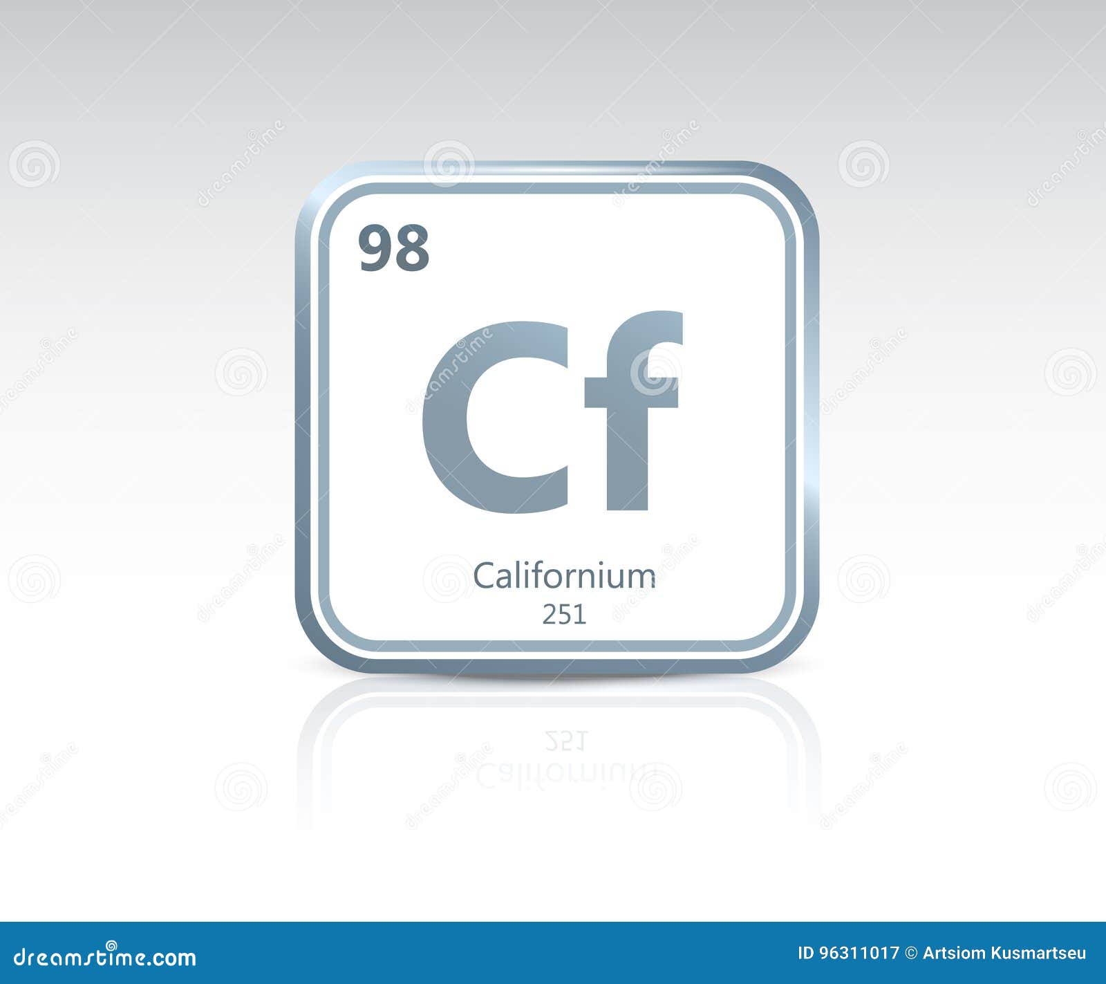 Cf Symbol. Californium Chemical Element Stock Image | CartoonDealer.com ...