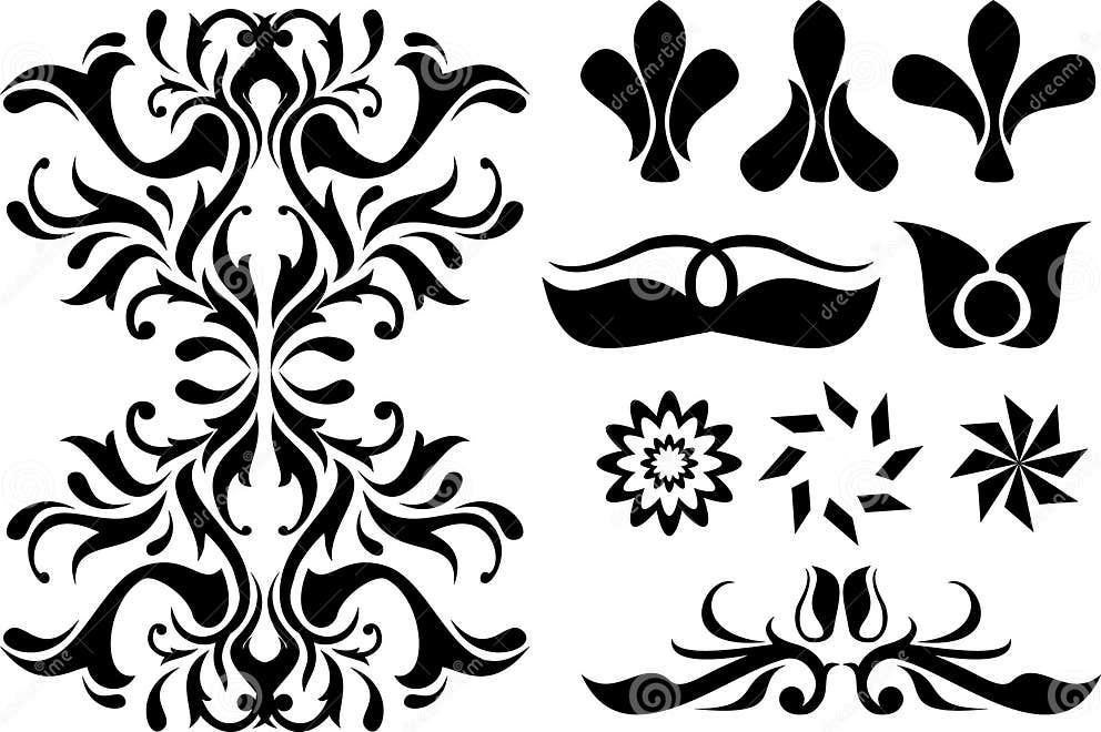 Caligrafía abstracta ilustración del vector. Ilustración de ...