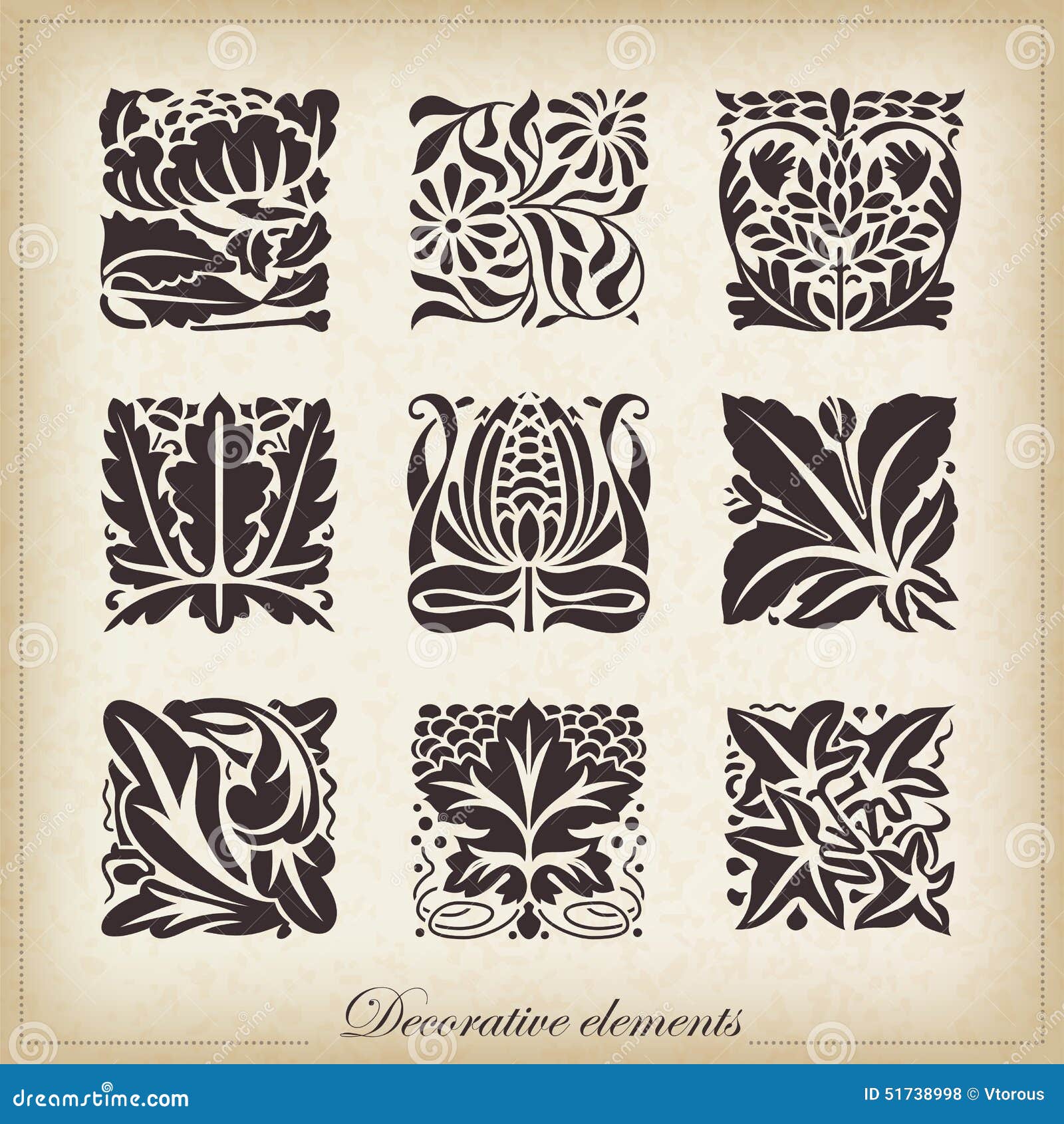 Caligraphic Design Elements Stock Vector - Illustration of panel ...