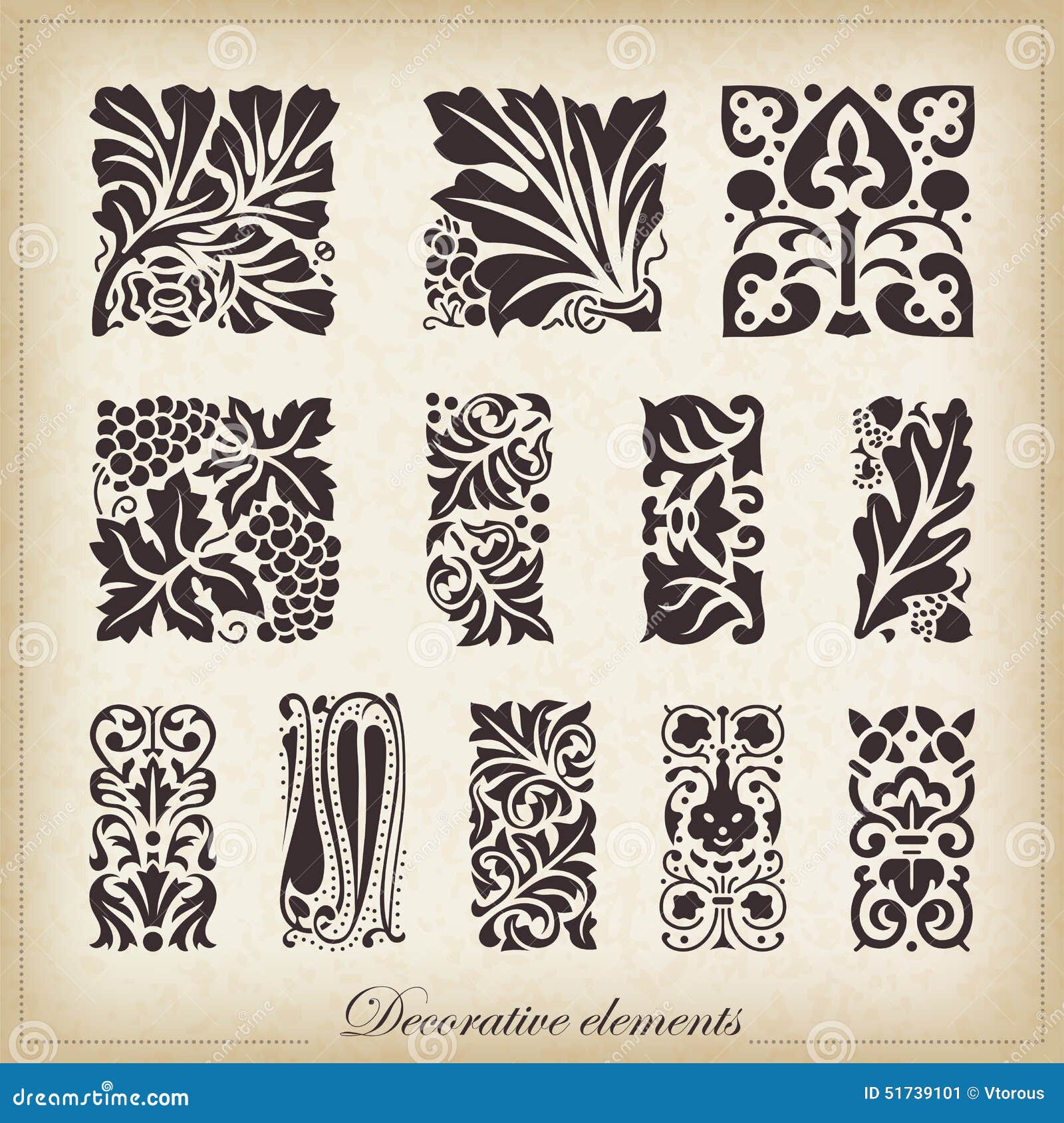 Caligraphic Design Elements Stock Vector - Illustration of floral ...