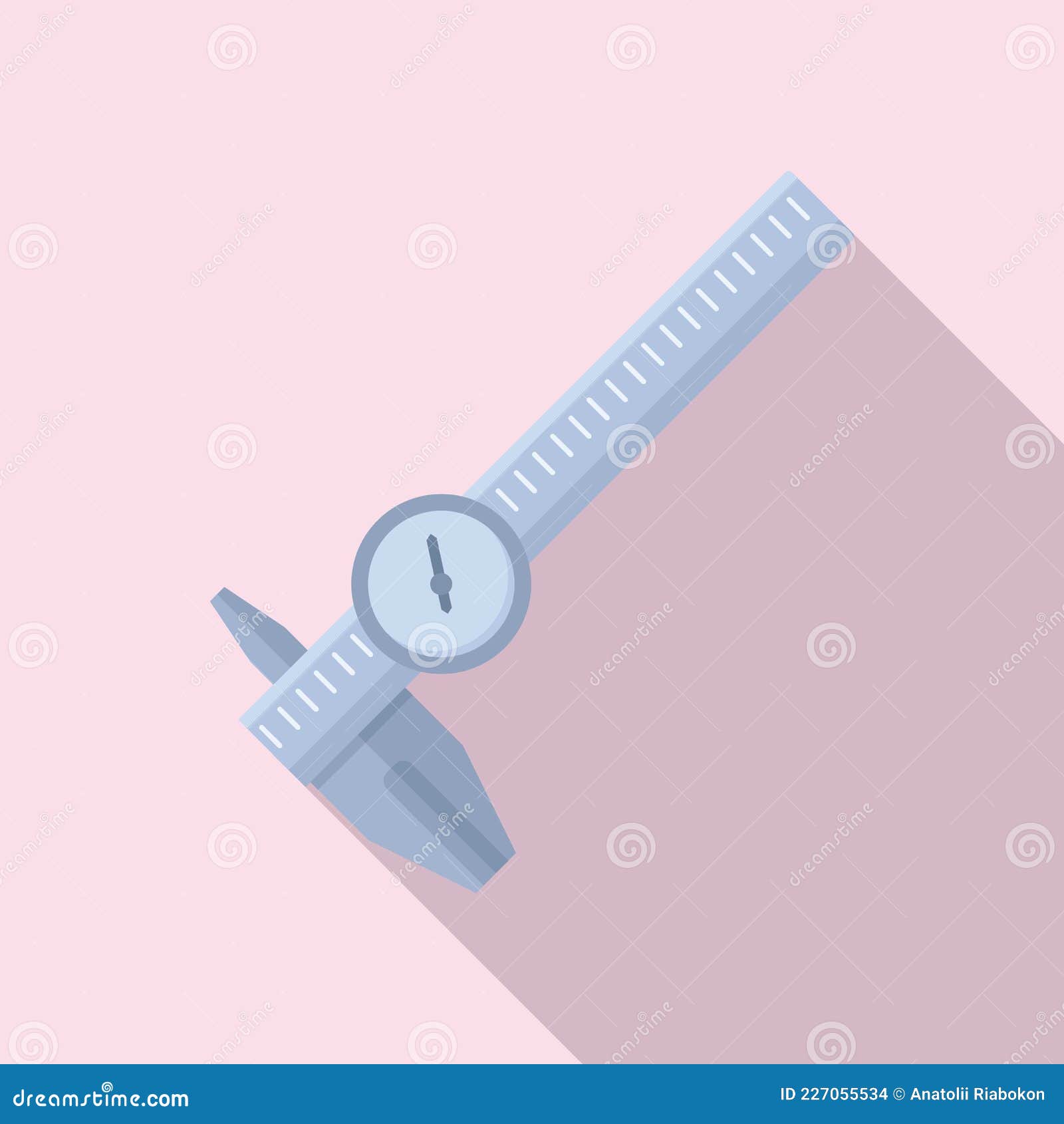 Caliper Height Icon Flat Vector. Gauge Calliper Stock Vector ...