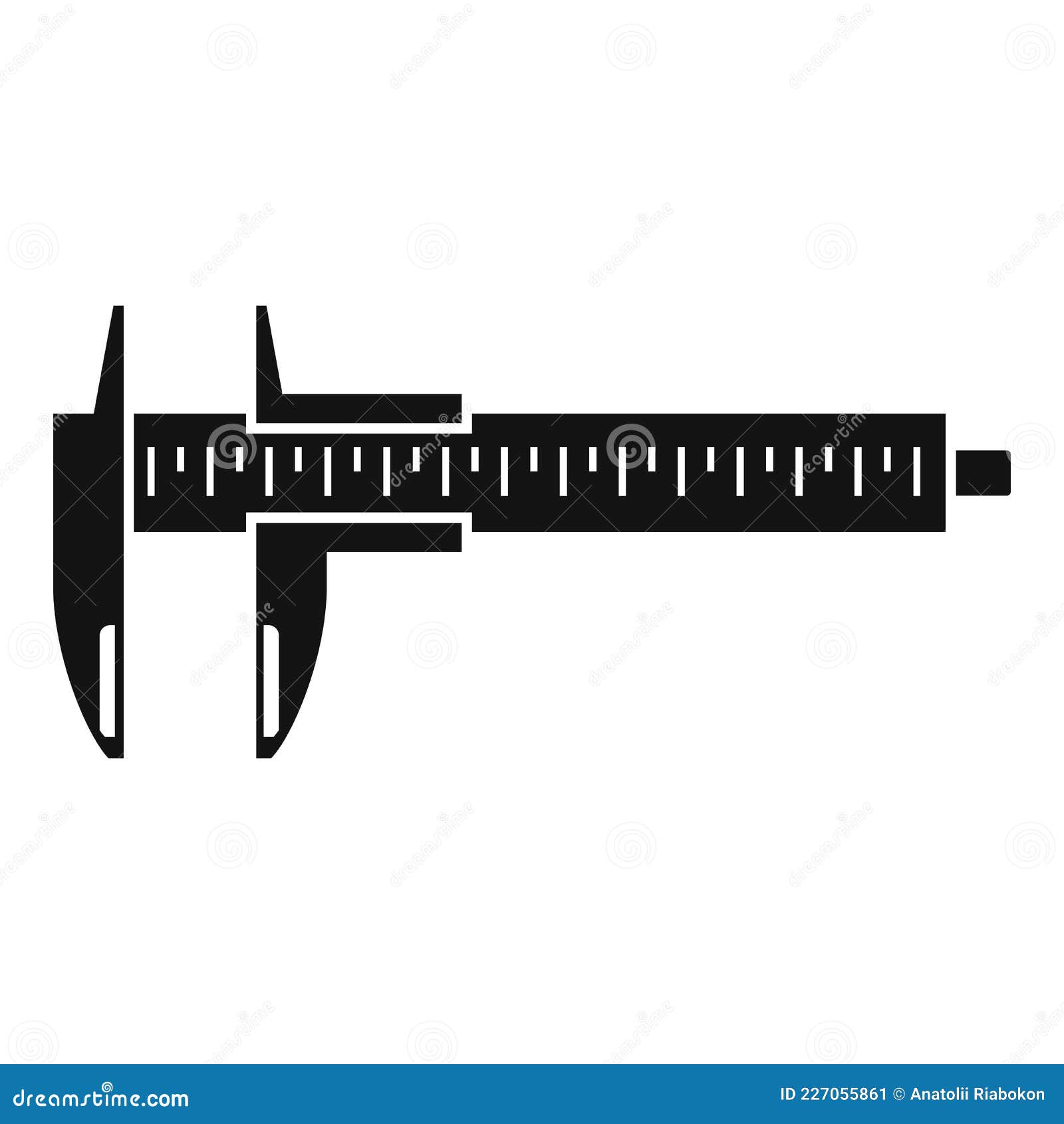 Caliper Icon Simple Vector. Vernier Calliper Stock Vector ...