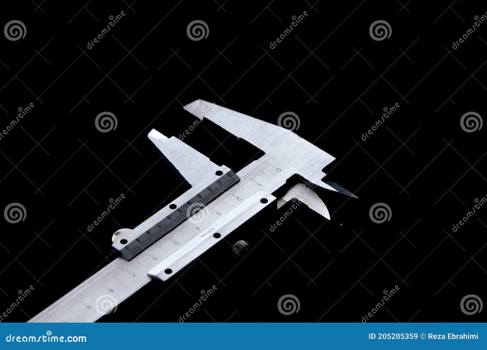 Caliper on Black Background Stock Image - Image of calipers, caliper ...
