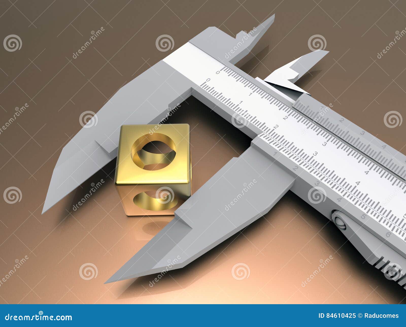 Caliper Measurement Concept Stock Illustration - Illustration of ...