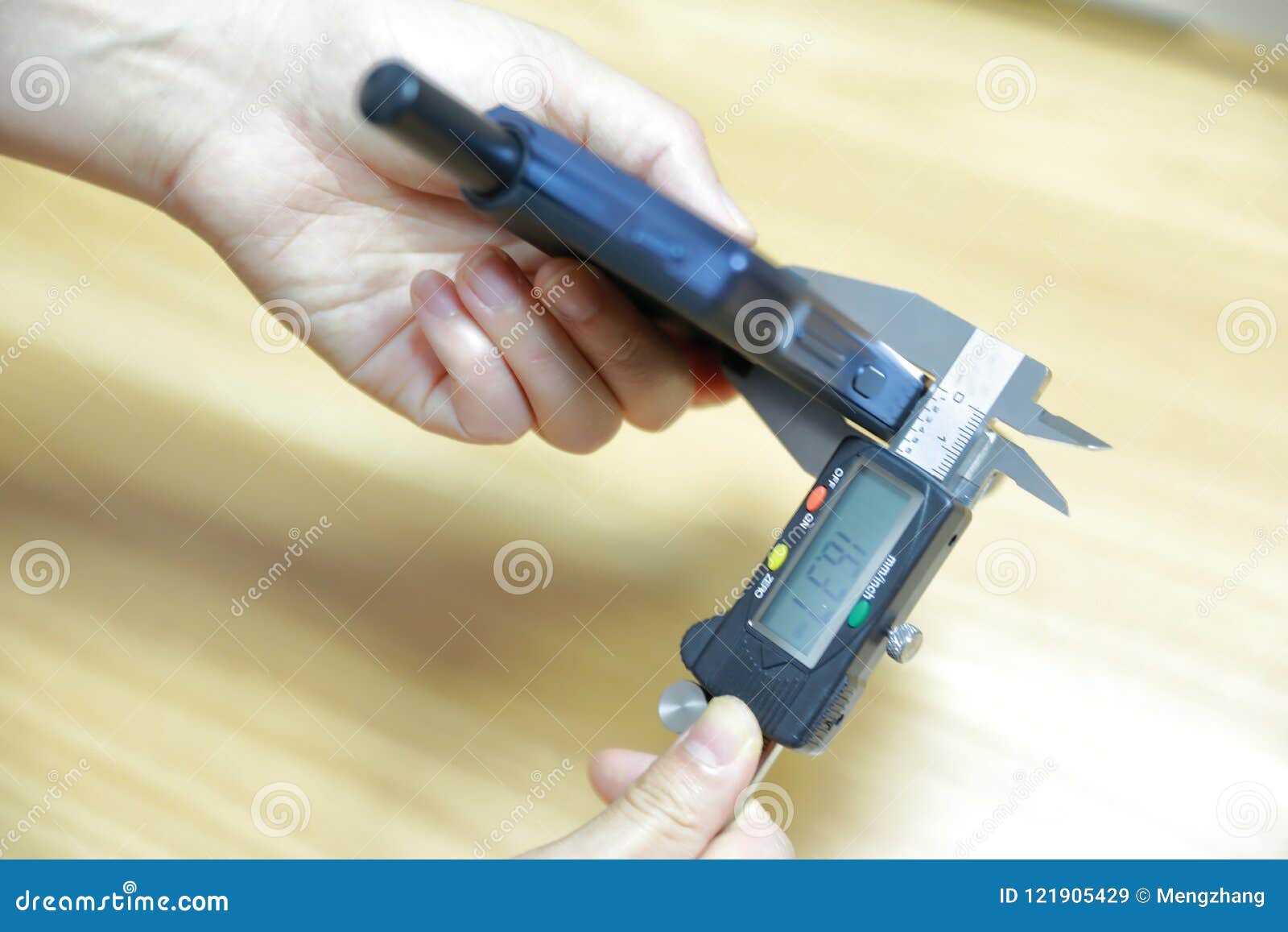 Caliper Measuring a Tool with a Caliper Stock Image - Image of design ...