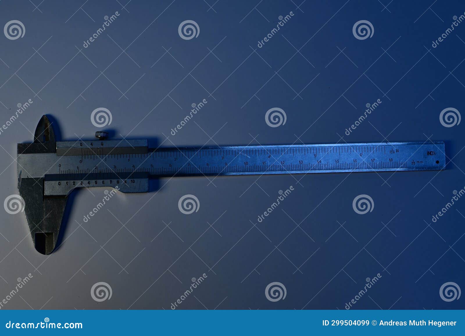 Open Micrometer Side View Isolated On Black Background Royalty-Free ...