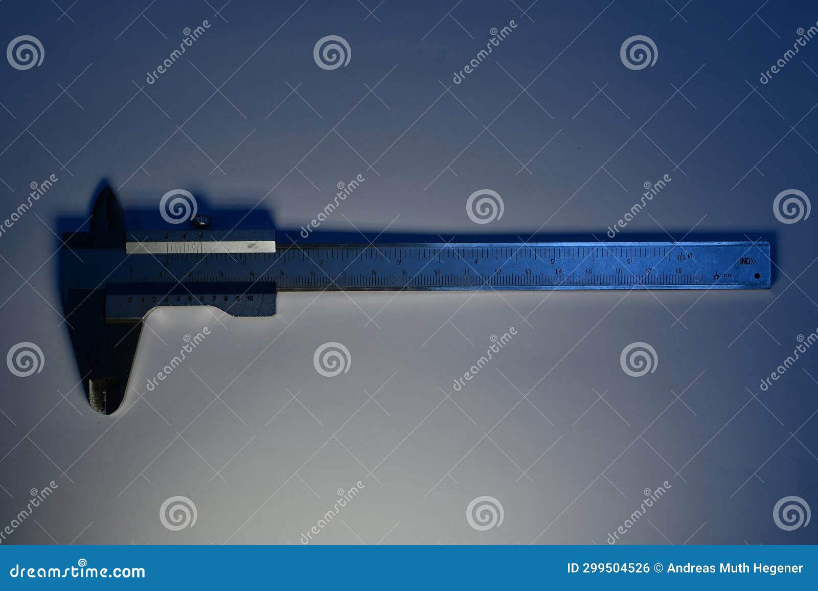 Open Micrometer Side View Isolated On Black Background Royalty-Free ...