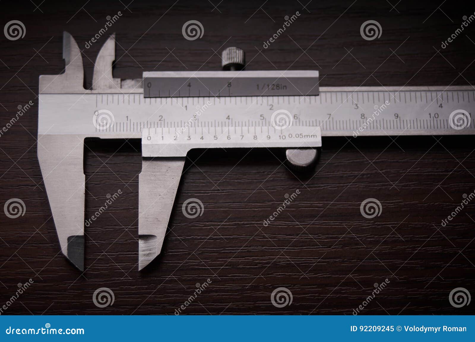 Caliper on the table stock image. Image of screwdriver - 92209245