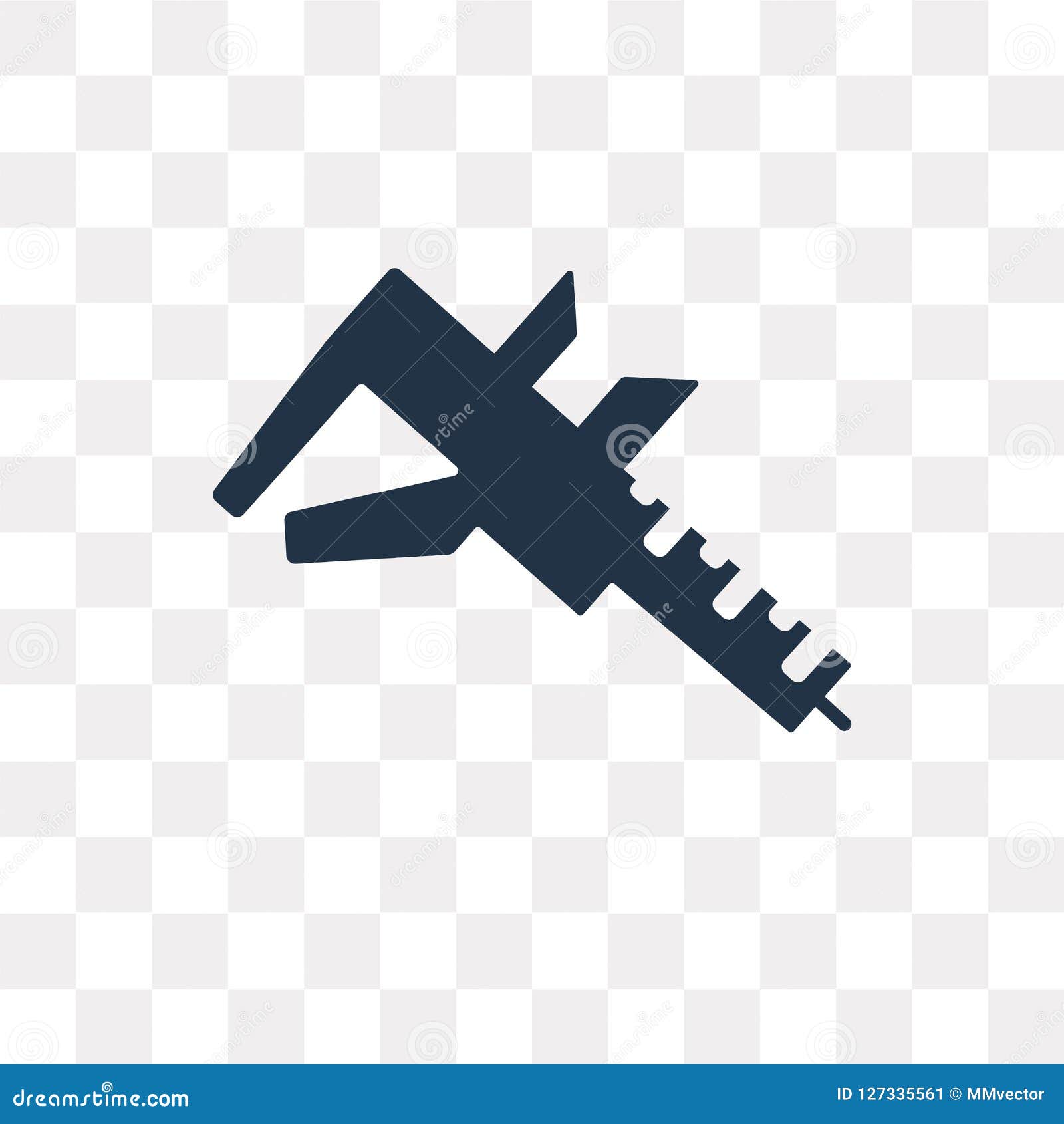 Caliper Vector Icon Isolated On Transparent Background, Caliper ...