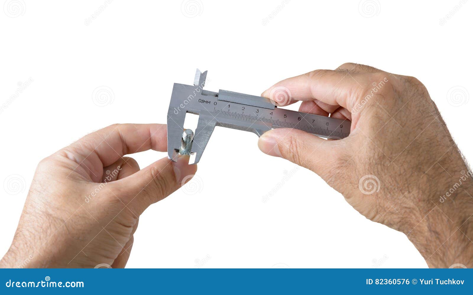 Caliper on a White Background Stock Photo - Image of centimeter, slide ...