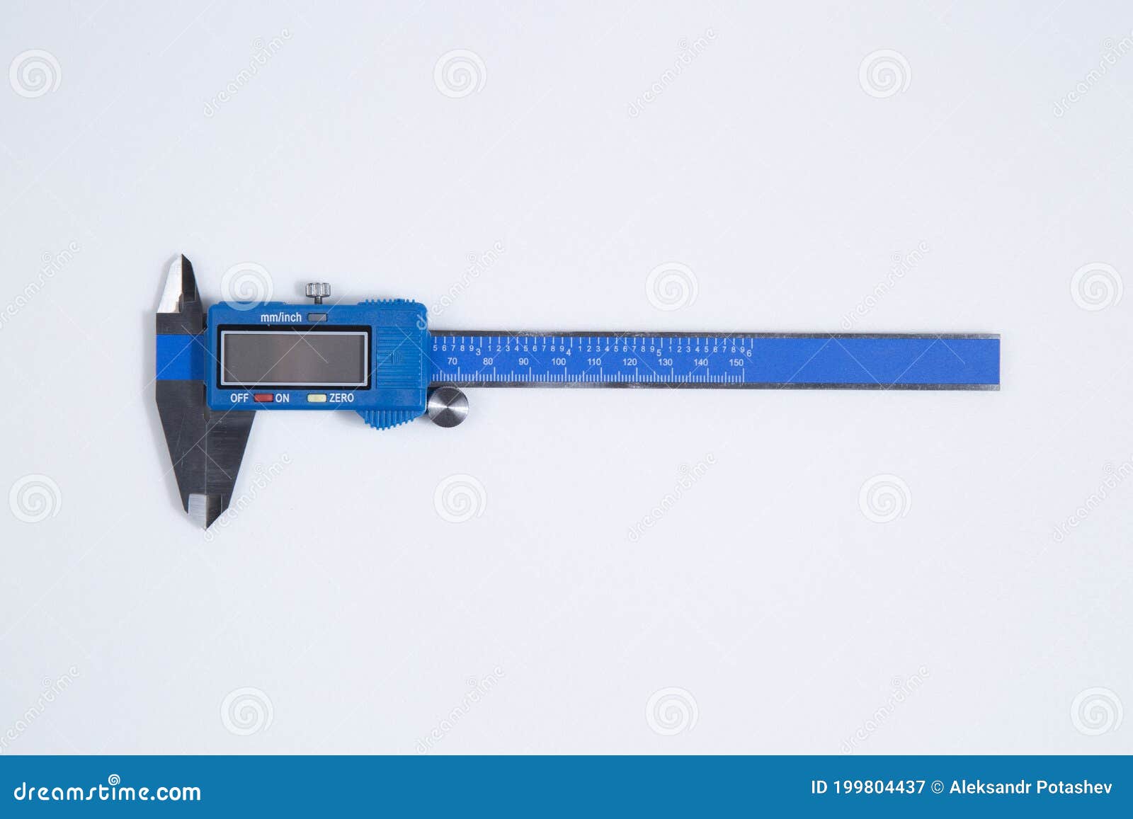 Caliper on a White Background. a Tool To Work with Stock Image - Image ...