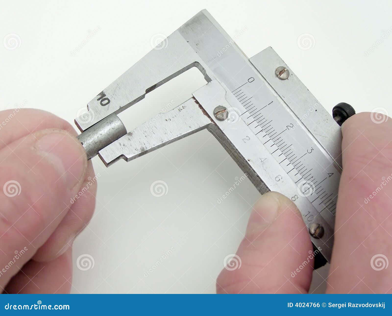Calipers stock photo. Image of finger, calliper, precision - 4024766