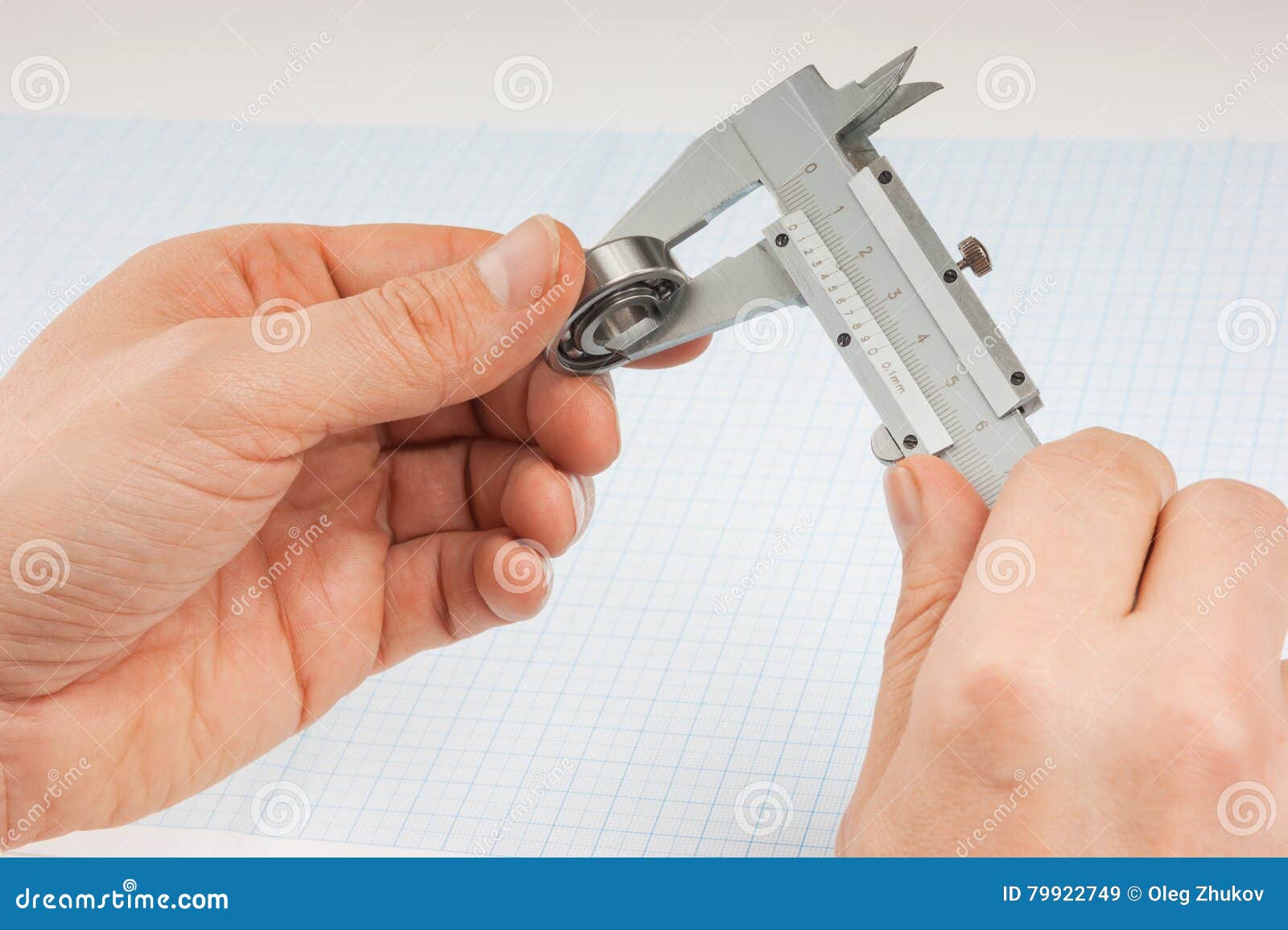 Calipers, Bearing and Square Stock Image - Image of measure, chock ...