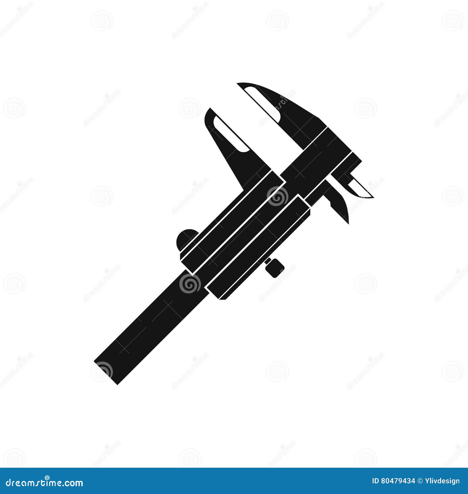Calipers Icon in Simple Style Stock Vector - Illustration of calipers ...