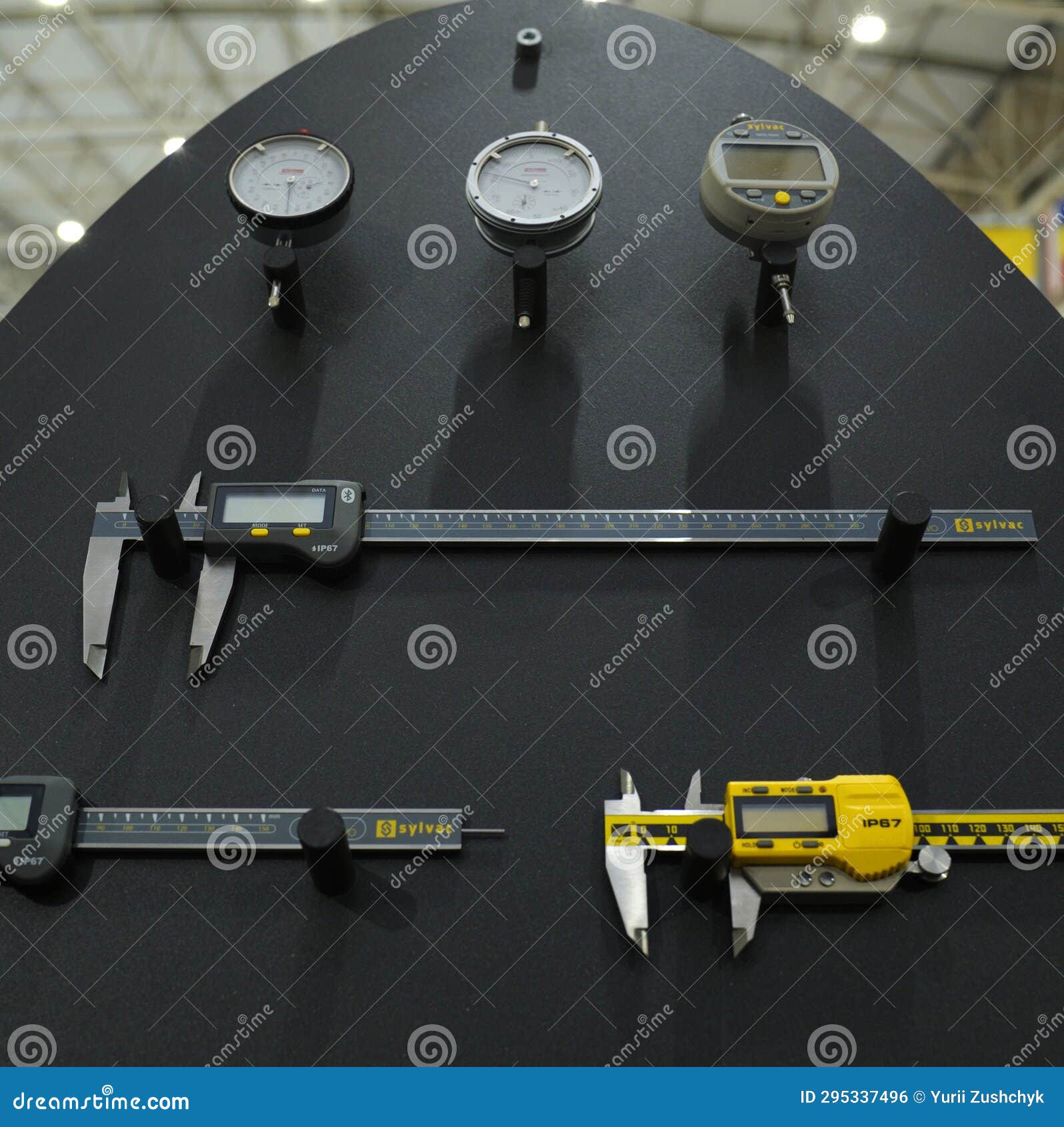 Calipers and Indicators Placed on the Work Table, Made by Sylvac ...