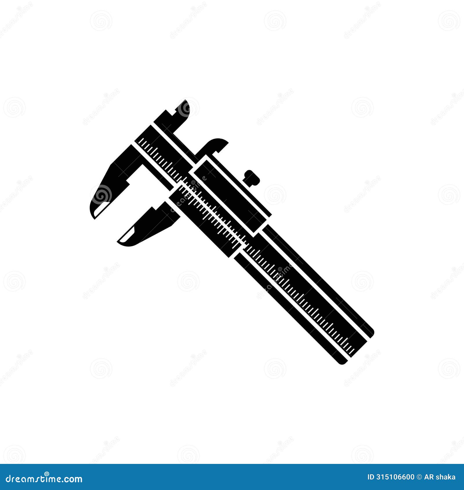Calipers Measure Icon Vector Template Illustration Design Stock Vector ...
