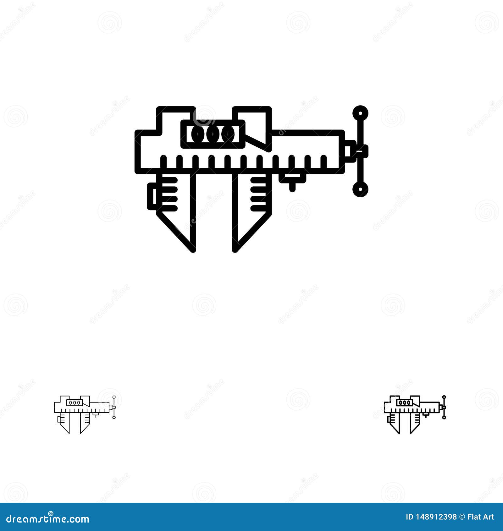 Calipers Measure Icon On White Background. Linear Tool Symbol. Vernier ... Calipers Measure Icon On White Background. Linear Tool Symbol. Vernier ...