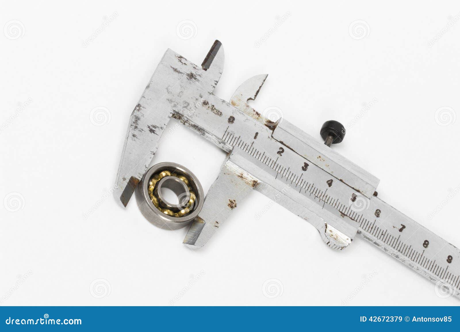 Calipers on the White Background Stock Image - Image of design ...