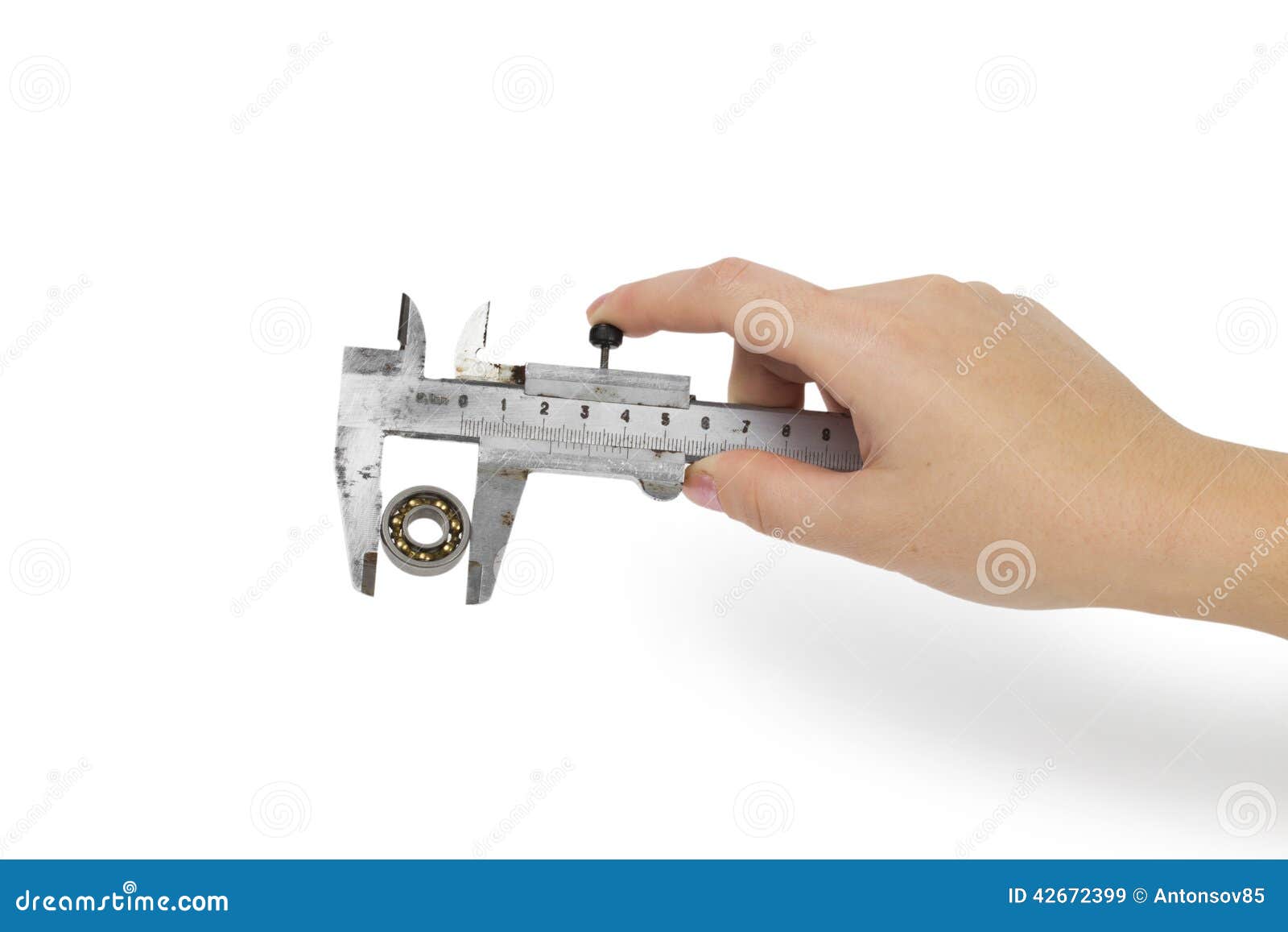 Calipers on the White Background Stock Image - Image of measurement ...
