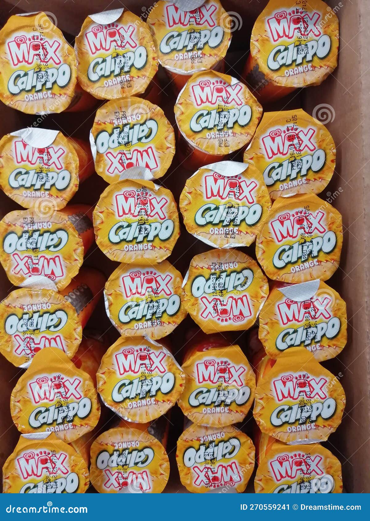 Calippo ice candy stick editorial photo. Image of dessert - 270559241