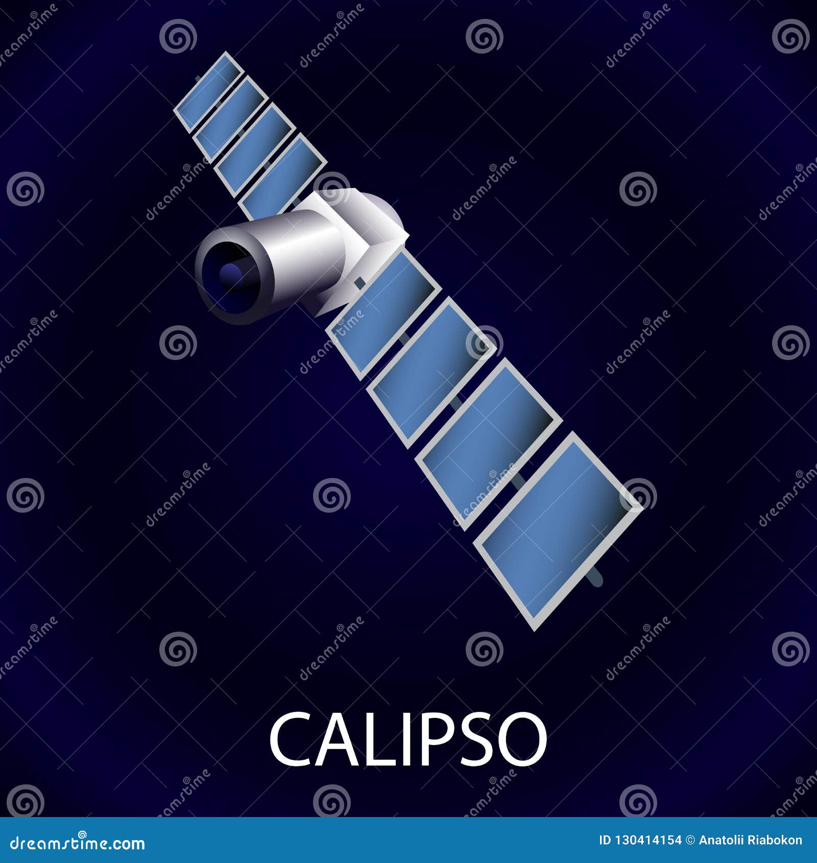 Calipso Satellite Icon, Cartoon Style Stock Vector - Illustration of ...