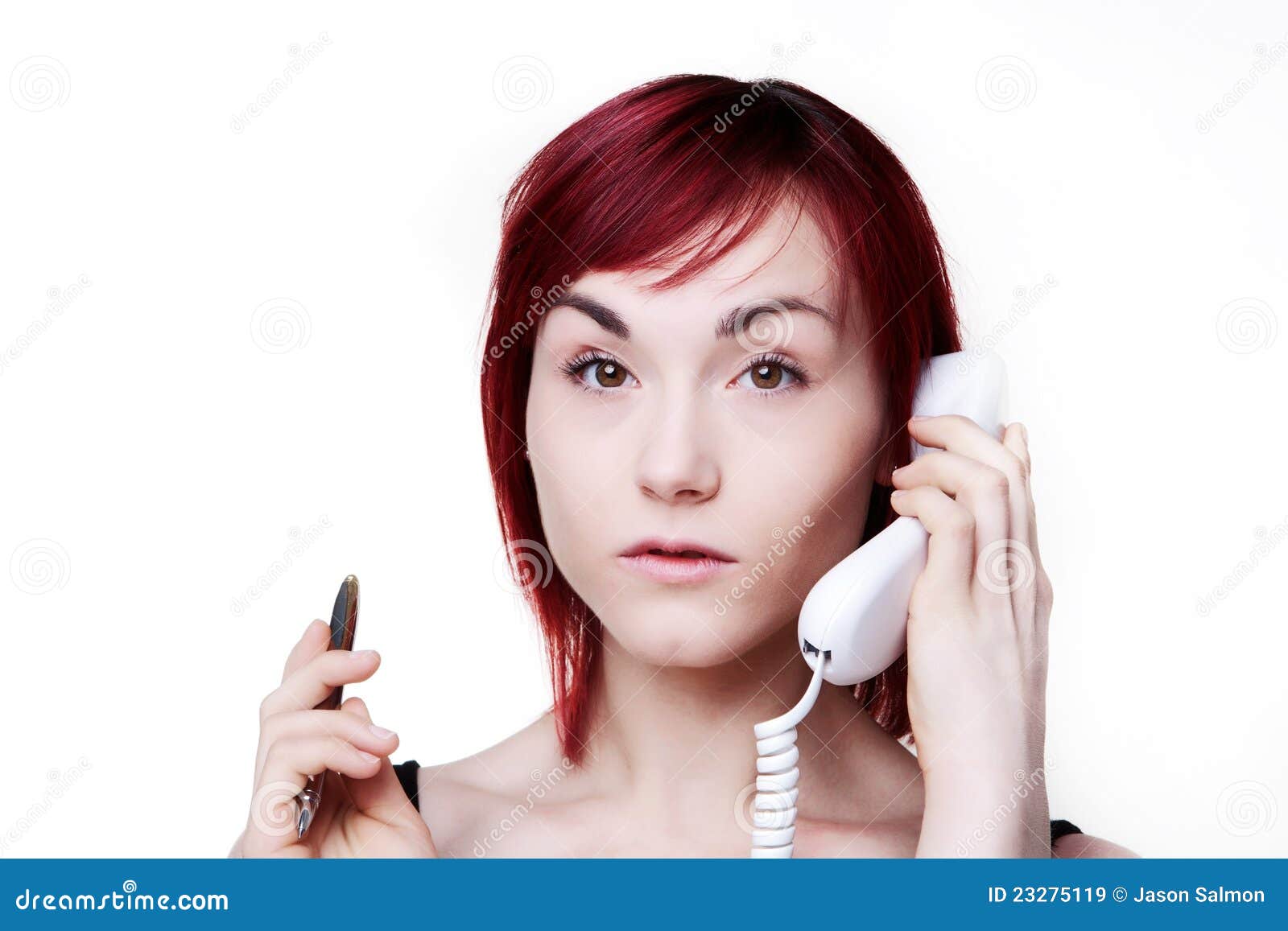 On a call stock image. Image of holding, telephone, call - 23275119