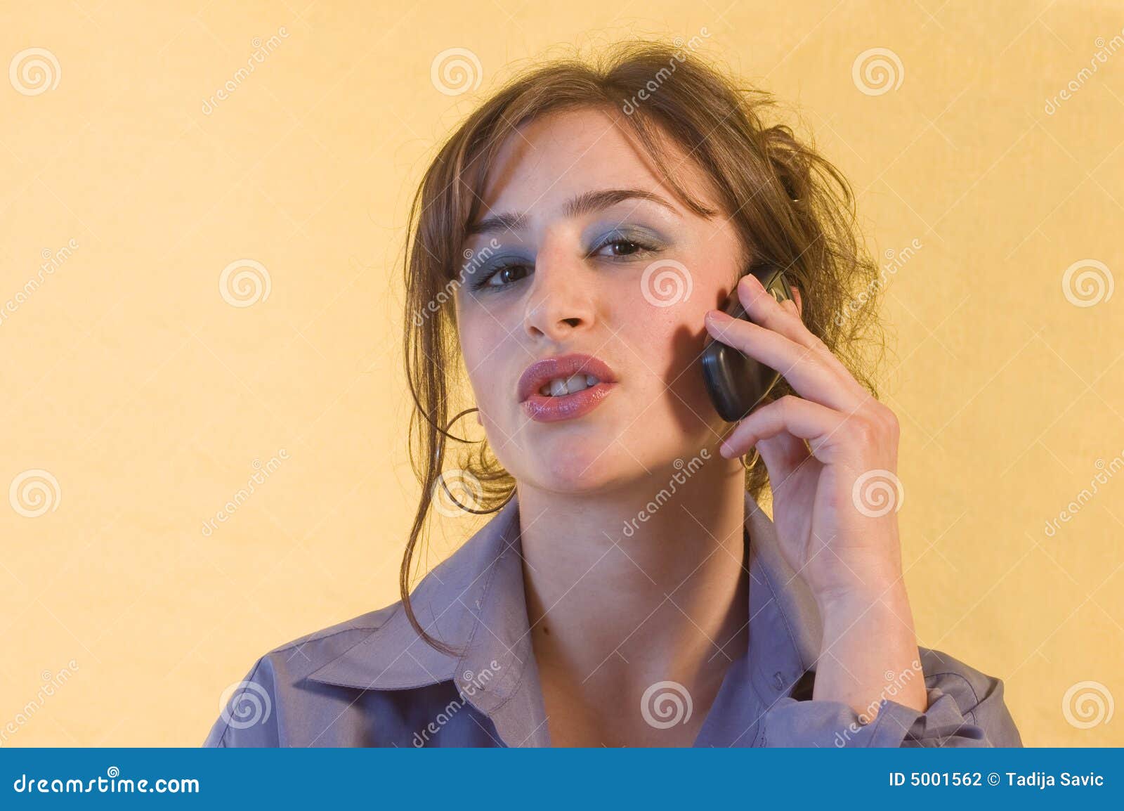 Call stock photo. Image of girl, telephone, attractive - 5001562