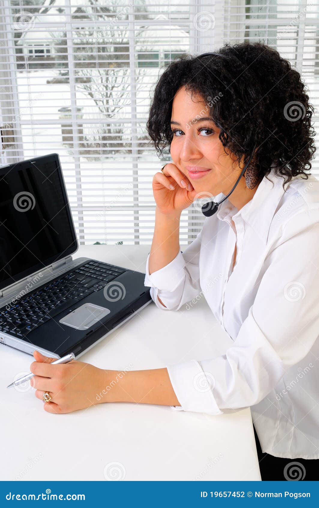 Call Agent stock photo. Image of happy, woman, american - 19657452