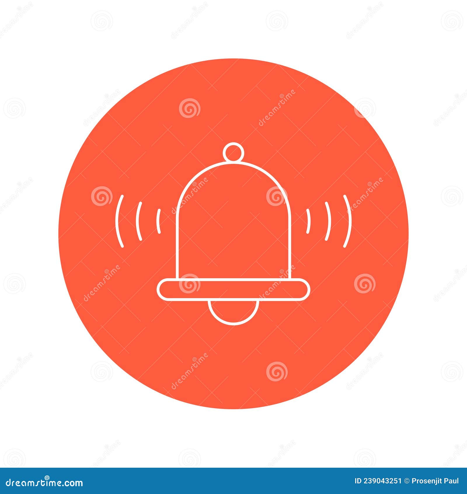 Call alarm ringing icon stock vector. Illustration of alarm - 239043251