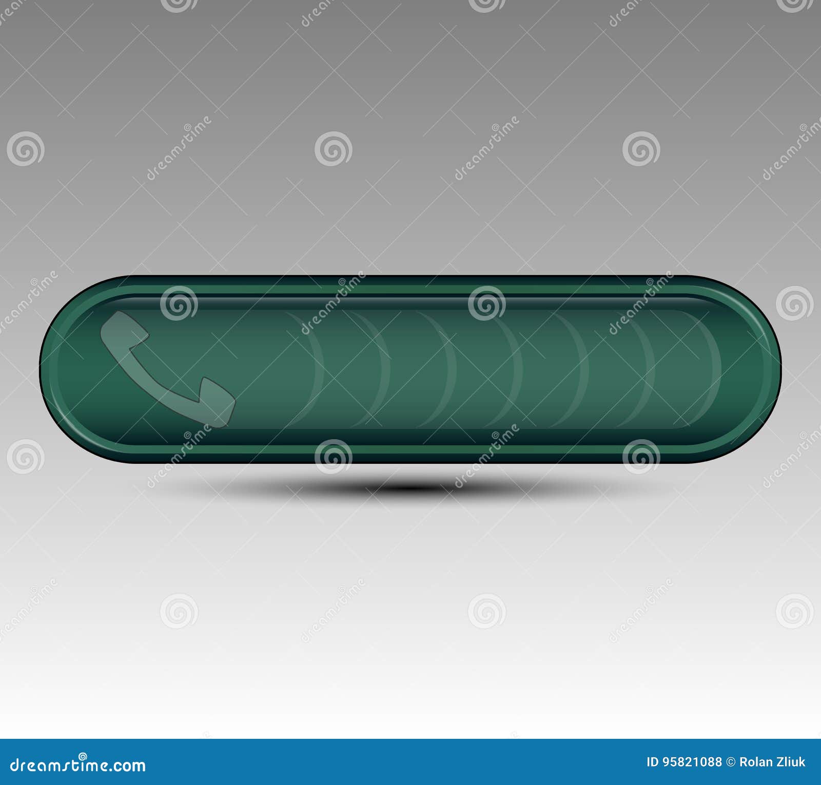 Call answer element stock vector. Illustration of slide - 95821088