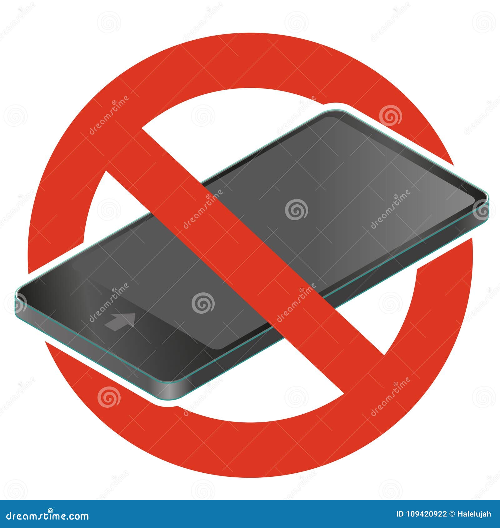 Call Barring. Prohibition of Mobile Phone. Vector Strict Ban on Using ...