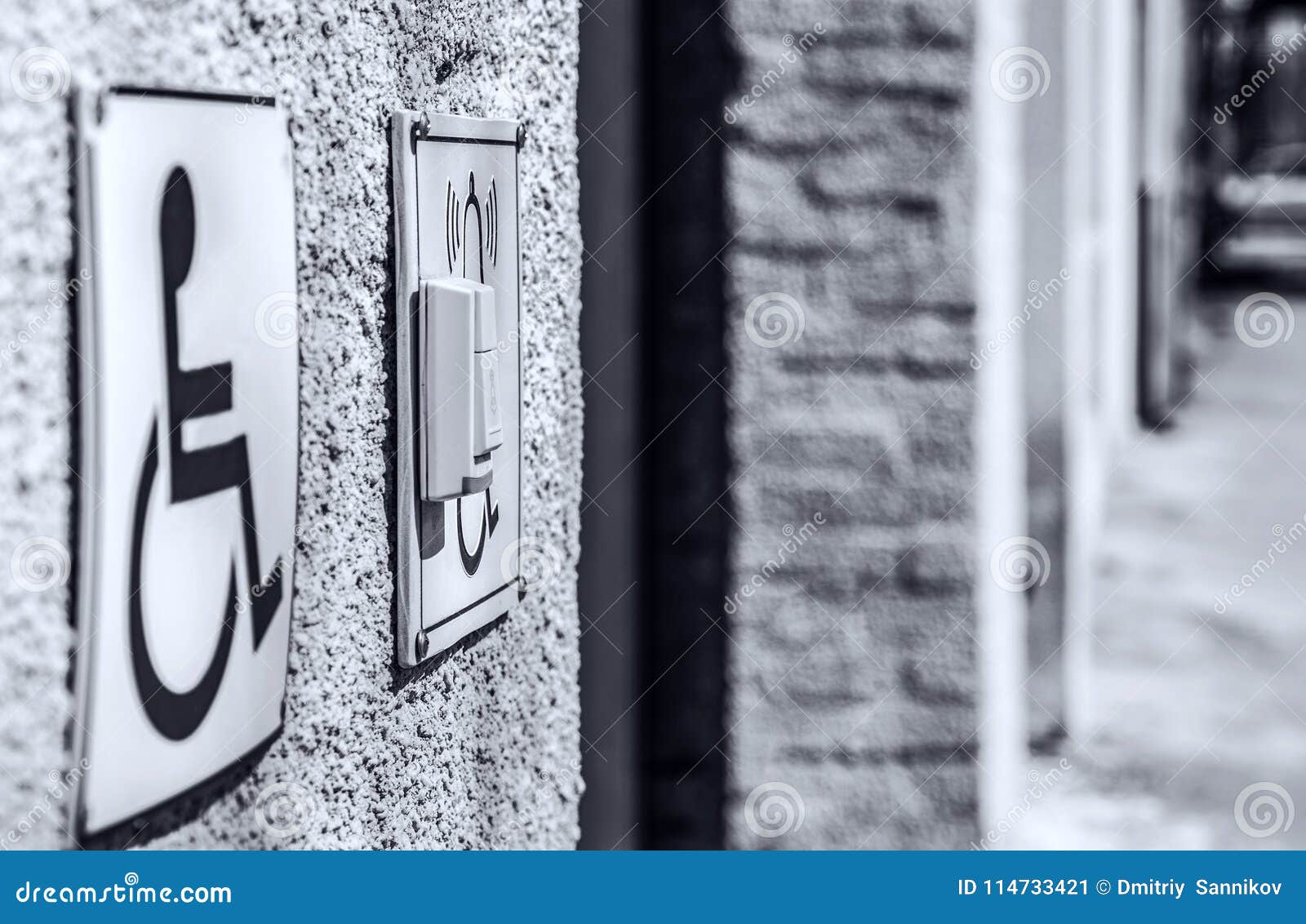 A Call Button for the Disabled Stock Image - Image of invalid ...
